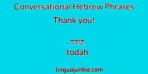For Beginners: Top 30 Conversational Hebrew Phrases: Quick Lesson